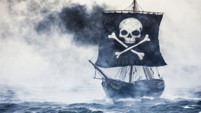 An Ancient Pirate Ship is on Fire and Sailing into Peril after Being ...