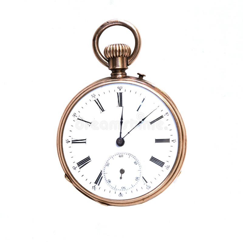Ancient pocket watch stock image. Image of time, single - 12092833