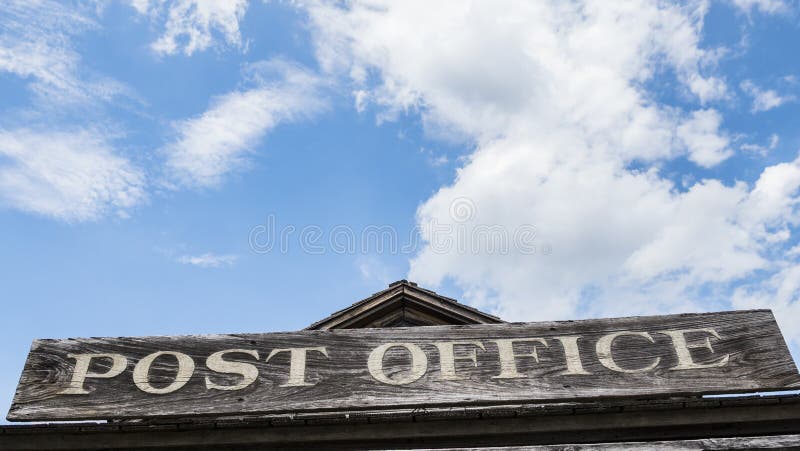 Ancient Post Office from the Wild West Stock Image - Image of america ...