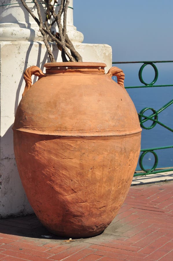 Ancient pot from Capri stock photo. Image of ancient - 74658858