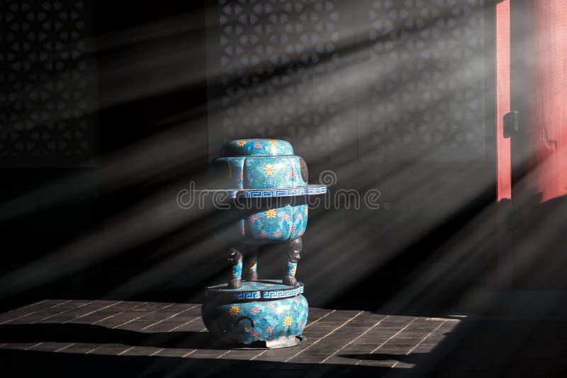 Ancient Pot, Used for Fire Prevention in a Palace Stock Photo - Image ...