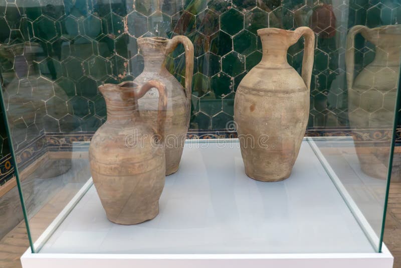 Ancient Pottery Clay in Museum Stock Image - Image of ancient ...