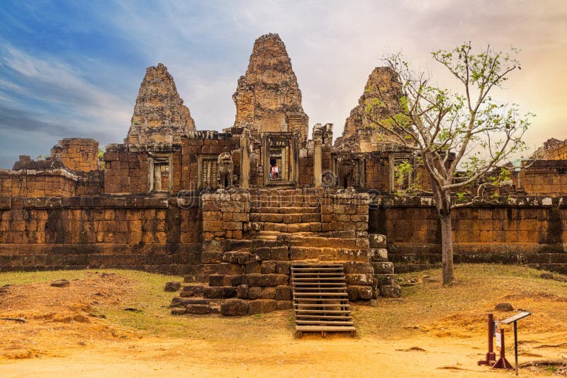 Ancient Pre Rup Temple, Cambodia Stock Image - Image of religion, asian ...