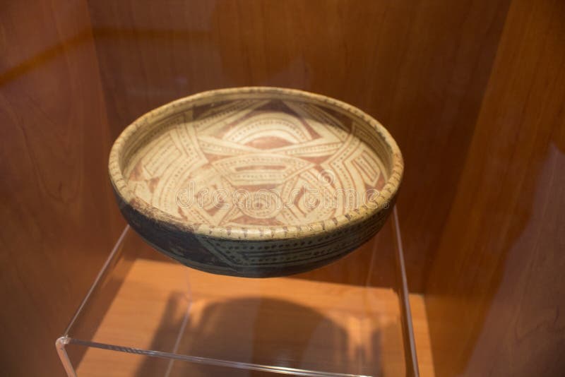 Ancient Prehistoric Large Plate Editorial Stock Image - Image of mixing ...