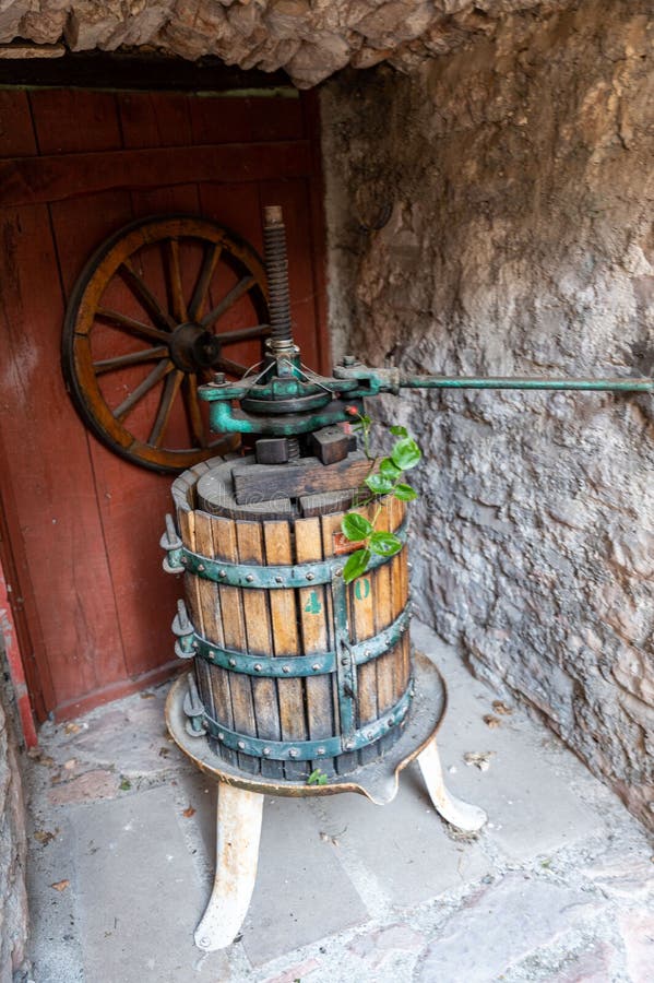 Ancient Press for Crushing Grapes Stock Image - Image of grape, roman ...