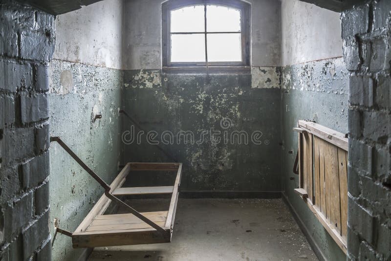 Ancient Prison Cells in at Old Jail. Stock Photo - Image of cell ...