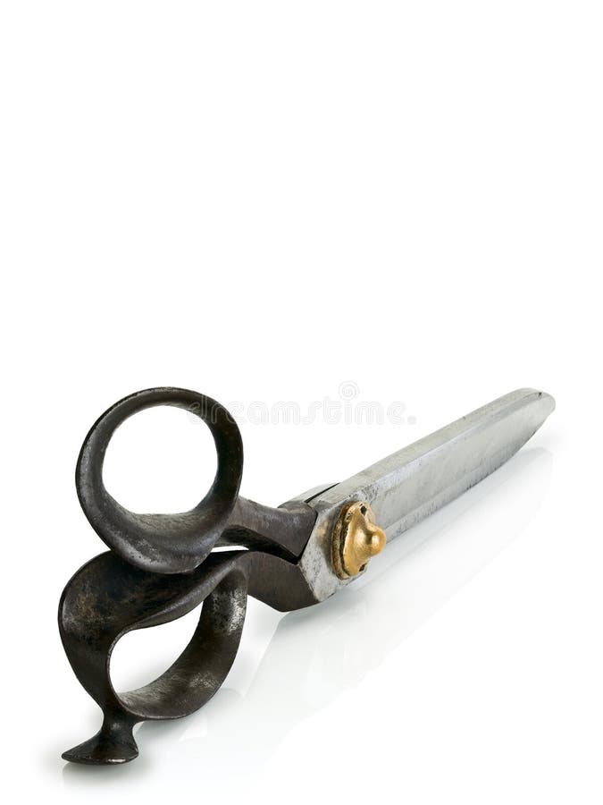 Ancient Professional Scissors for the Tailor and the Cutter Stock Image ...