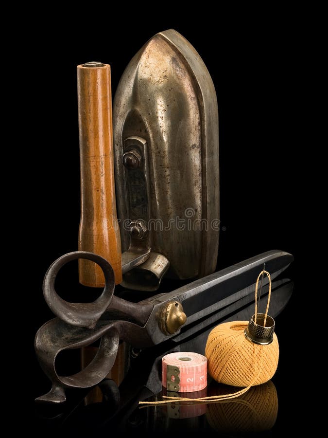 Ancient, Professional Tools of the Tailor Stock Image - Image of tool ...