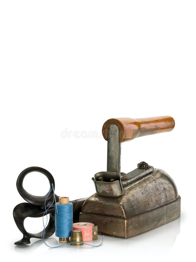 Ancient, Professional Tools of the Tailor Stock Photo - Image of coil ...