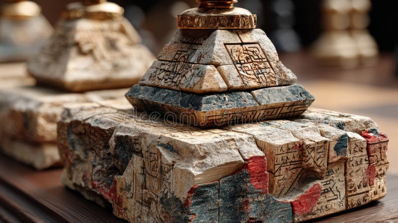 Ancient Pyramid Models Representing Steps To Achieve Success and Manage ...