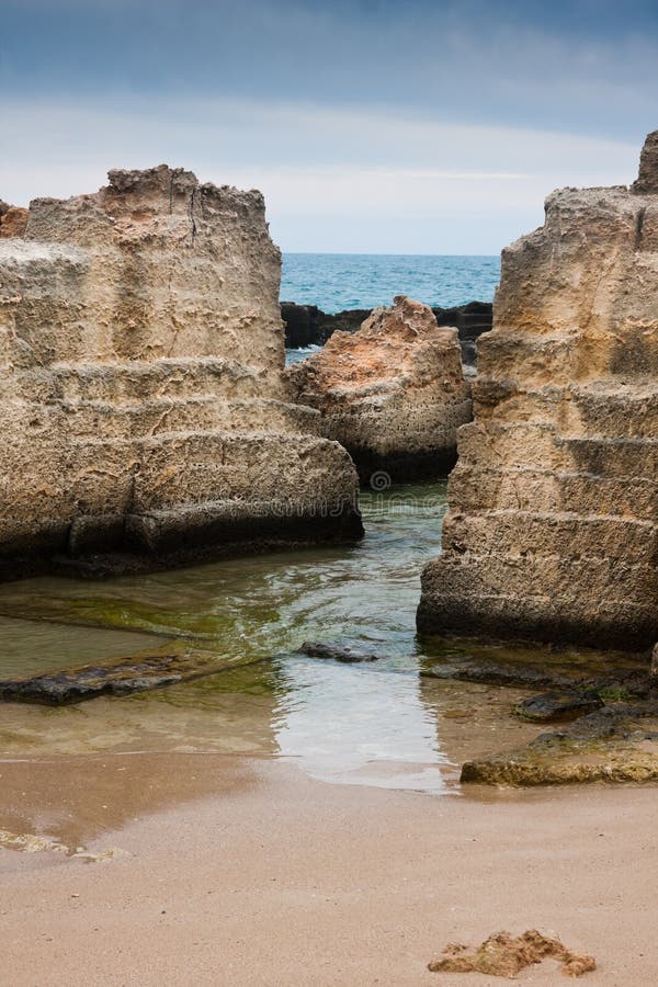 Ancient Quarry at Torre Egnatia Stock Image - Image of nature ...