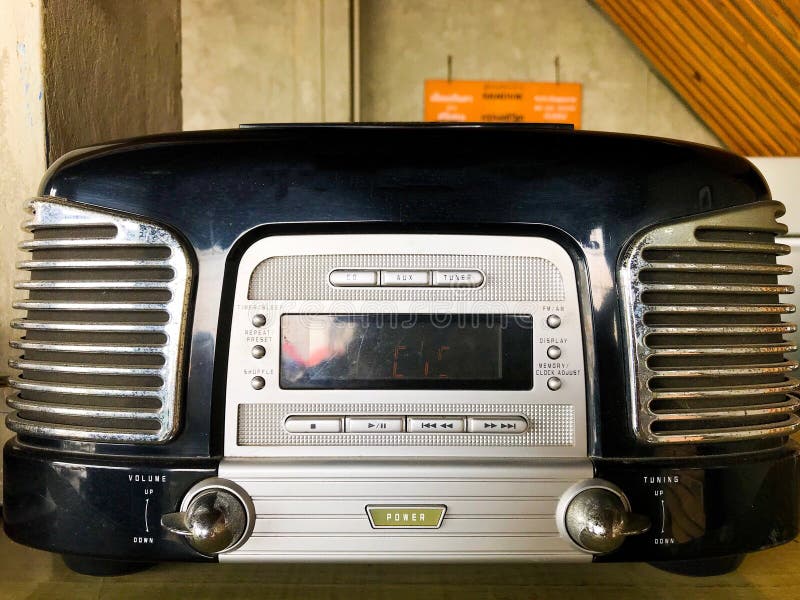 Ancient radio b/w stock photo. Image of danger, urban - 10833484