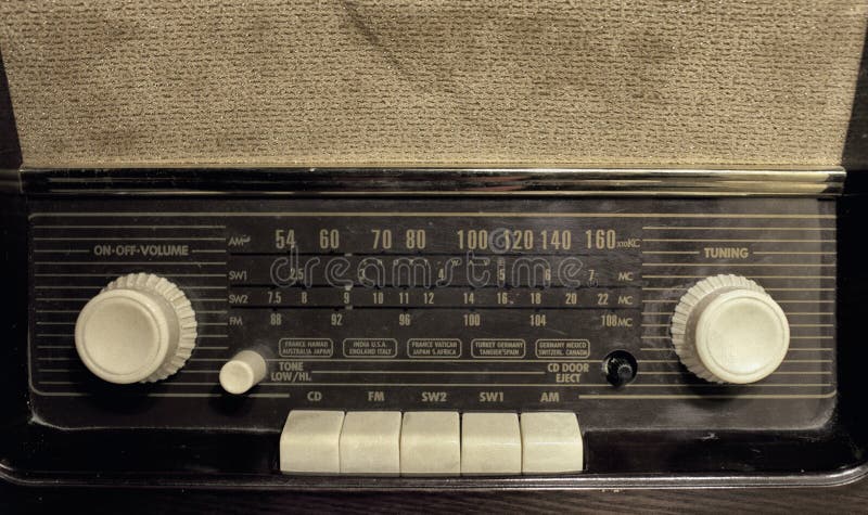 Ancient radio b/w stock photo. Image of danger, urban - 10833484