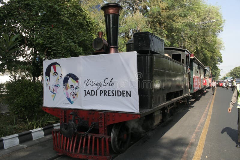 Ancient and Rail Transportation Decker Bus in the City of Solo, Central ...