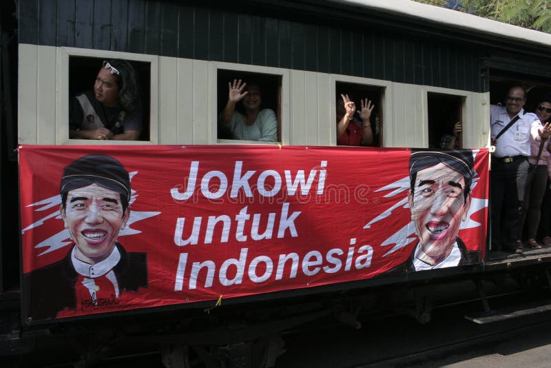 Ancient and Rail Transportation Decker Bus in the City of Solo, Central ...