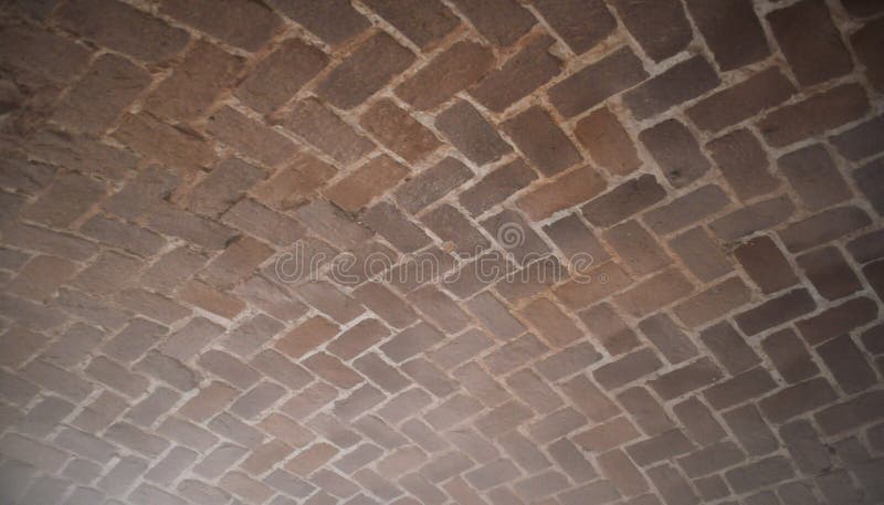 Ancient red brick vault stock image. Image of ancient - 126774217