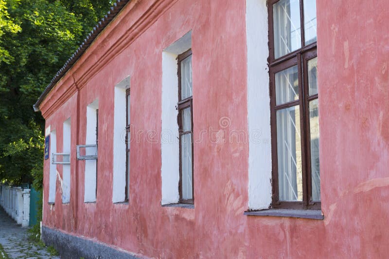 Ancient red building stock image. Image of european, typical - 95994277