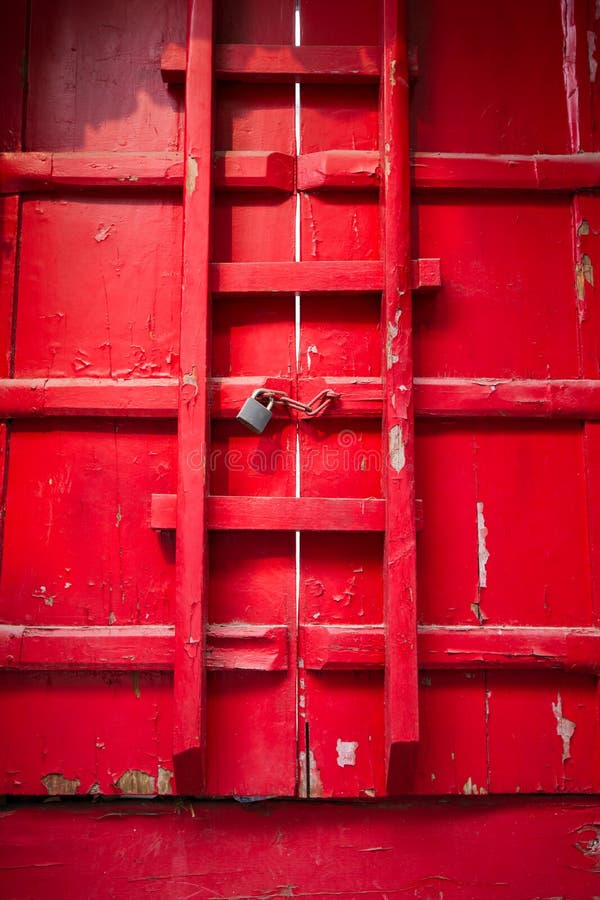 Ancient red doors stock photo. Image of closeup, heaven - 36210144