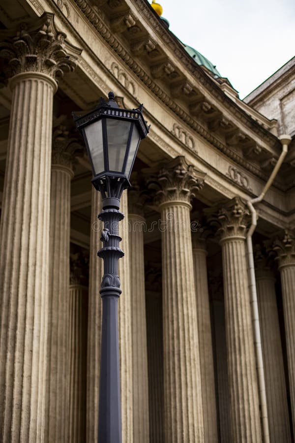 Relief Columns of the Cathedral Stock Photo - Image of architecture ...