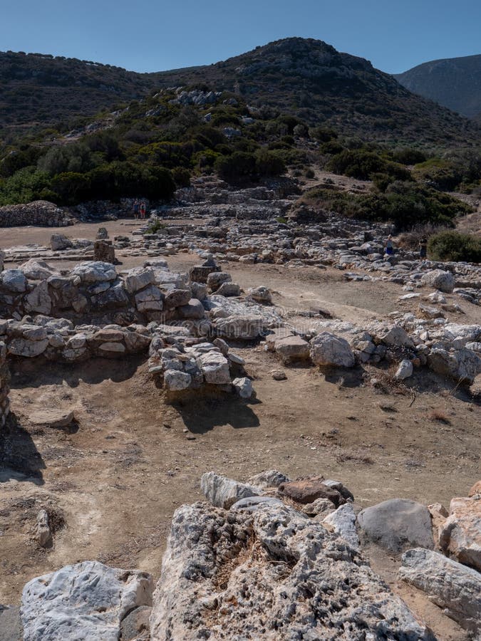 Ancient Remains of Dorian City-state at Lato, NE Crete Stock Image ...