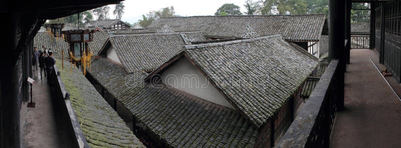 The Ancient Residential Rooftop Panoramic Editorial Stock Photo - Image ...