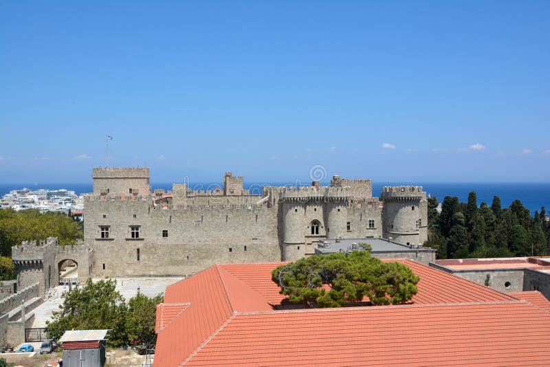 Ancient Rhodos stock image. Image of wall, architecture - 144133199