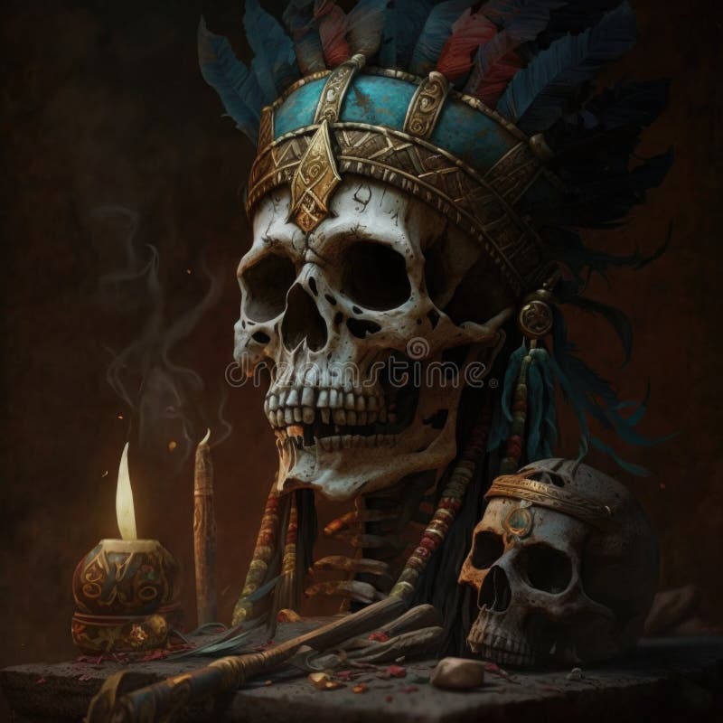 Ancient Ritual of the Dead, Fantasy Art, AI Generation Stock ...