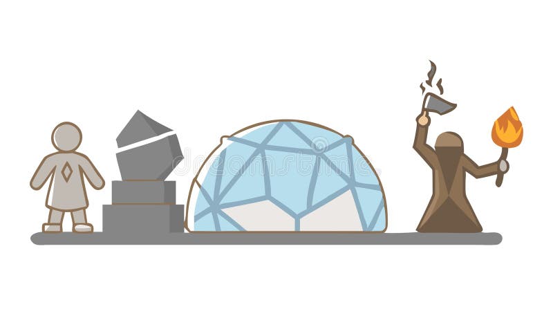 Ancient Ritual Site, Primitive Community and Mystical Practices, Vector ...