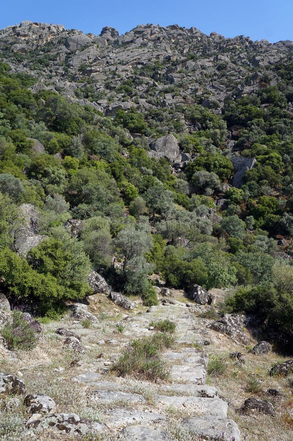 Ancient road stock photo. Image of boulder, clay, geological - 49014094
