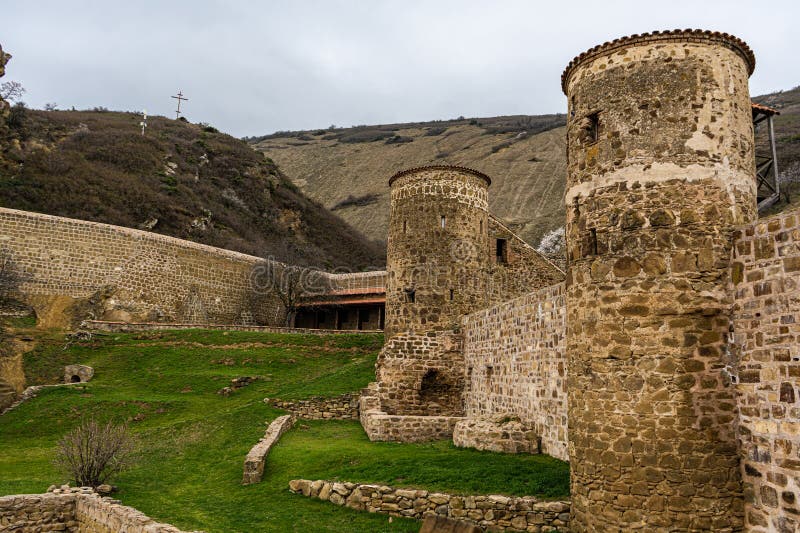 Ancient Rock Monastery David Garedji in Georgia Stock Image - Image of ...