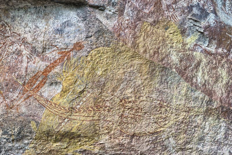 Ancient rock drawing stock photo. Image of australia - 74403652