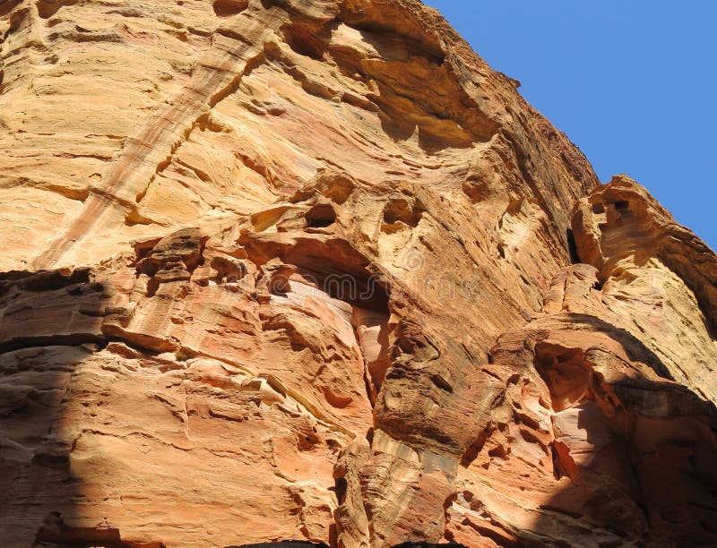 Rock Formation Near the Middle Eastern Desert without Person Stock ...