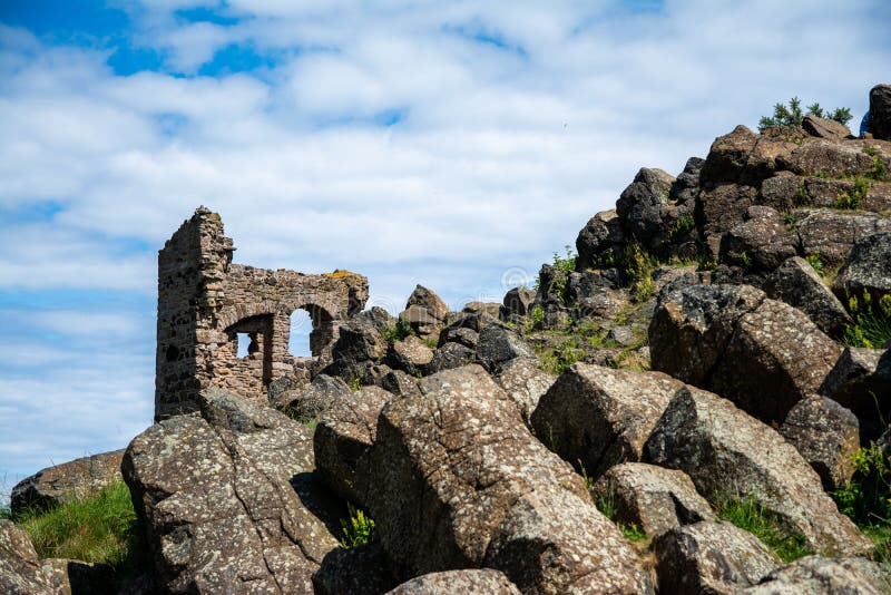 Ancient Rocky Formation on the Hill Stock Image - Image of ruin, castle ...