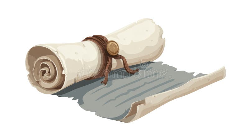 Ancient Rolled Parchment Scrolls with Aged Texture Stock Image - Image ...