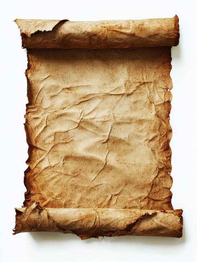 Ancient Rolled Parchment: a Timeless Artifact Stock Illustration ...