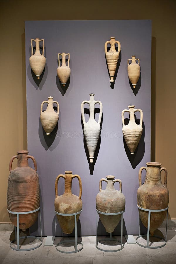 Ancient roman amphoras editorial image. Image of artefact - 275918135