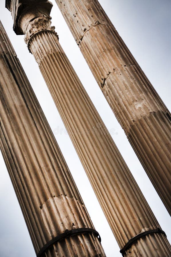 Ancient Roman Architectural Details Stock Photo - Image of forum ...