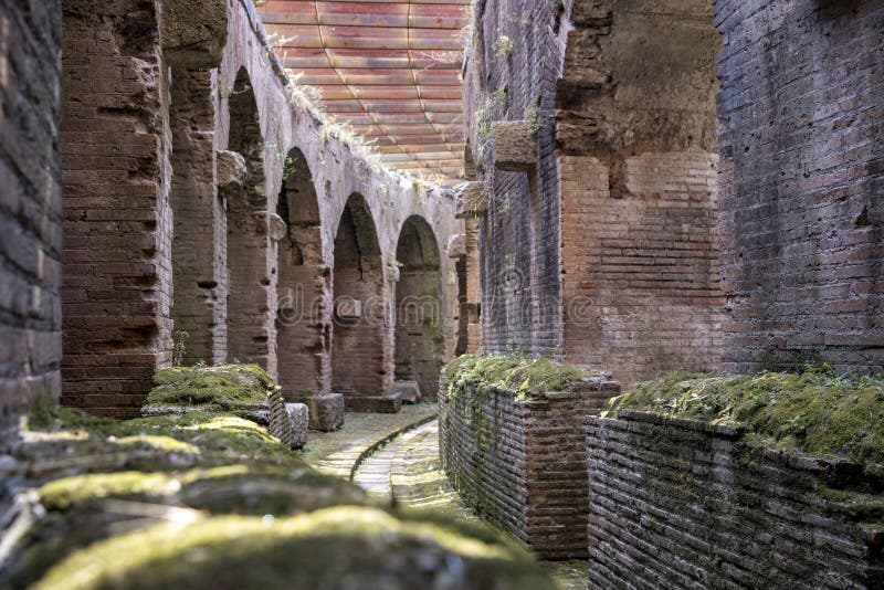 Ancient Roman Architecture Capua Amphitheater Stock Photo - Image of ...
