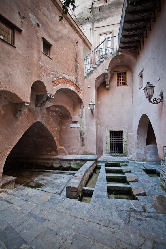 Ancient Roman baths stock image. Image of sicily, trough - 26769285