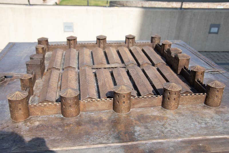 Ancient Roman Castle Complex Stock Image - Image of fortress, romans ...