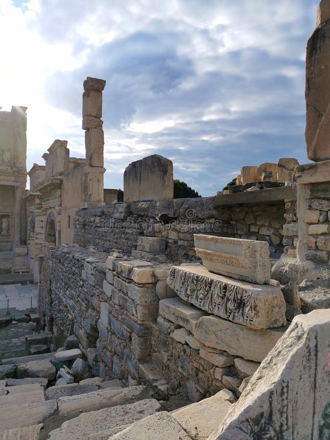 The Ancient Roman City of Ephesus in Turkey. Stock Photo - Image of ...