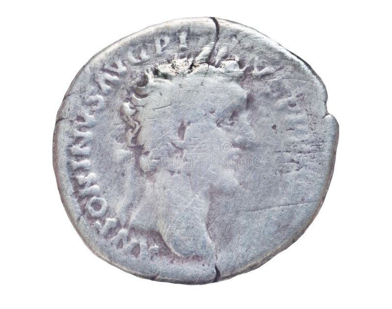 Ancient roman coin stock image. Image of hoary, cesar - 286572121