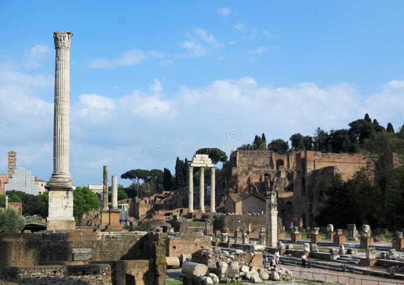 Ancient roman columns stock image. Image of cityscape - 21802365