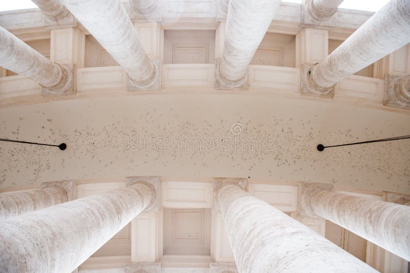 Ancient Roman Columns of Ancient Rome on the Territory of the Vatican ...