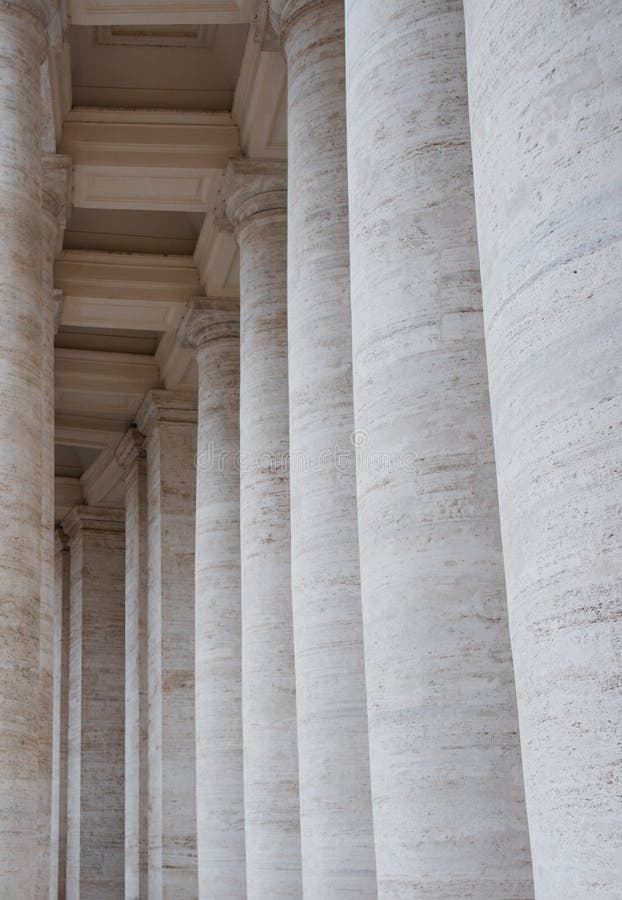 Ancient Roman Columns of Ancient Rome on the Territory of the Vatican ...