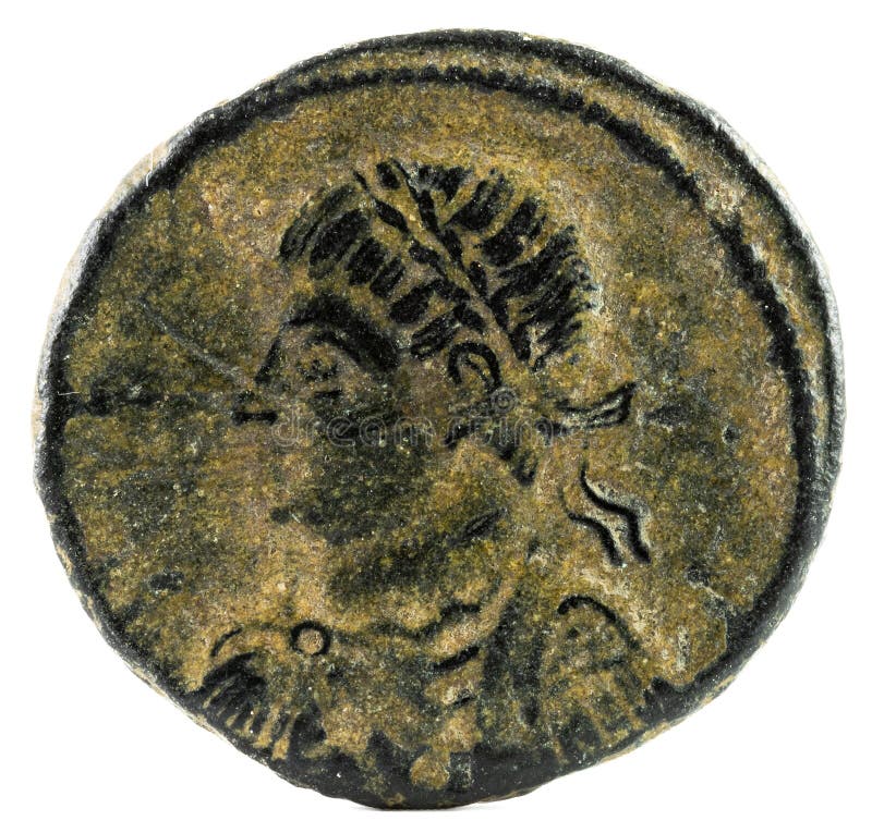 Ancient Roman Copper Coin of Emperor Constantine II Stock Image - Image ...