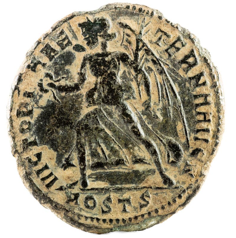 Ancient Roman Copper Coin of Emperor Maxentius Editorial Photography ...