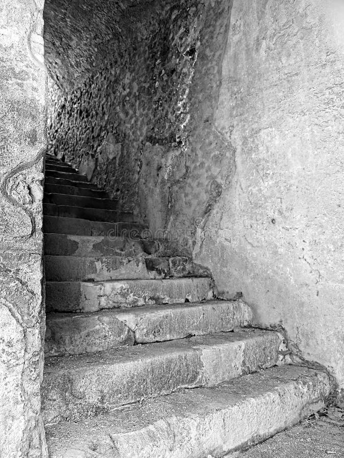 Ancient Roman-era Stairway Passage of Pompeii Stock Image - Image of ...