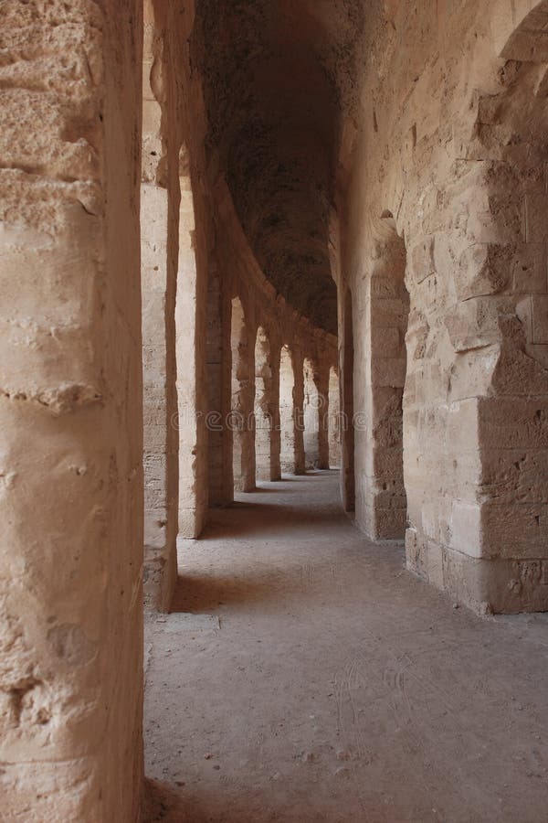 Ancient Roman hallway stock photo. Image of inside, indoors - 5135918