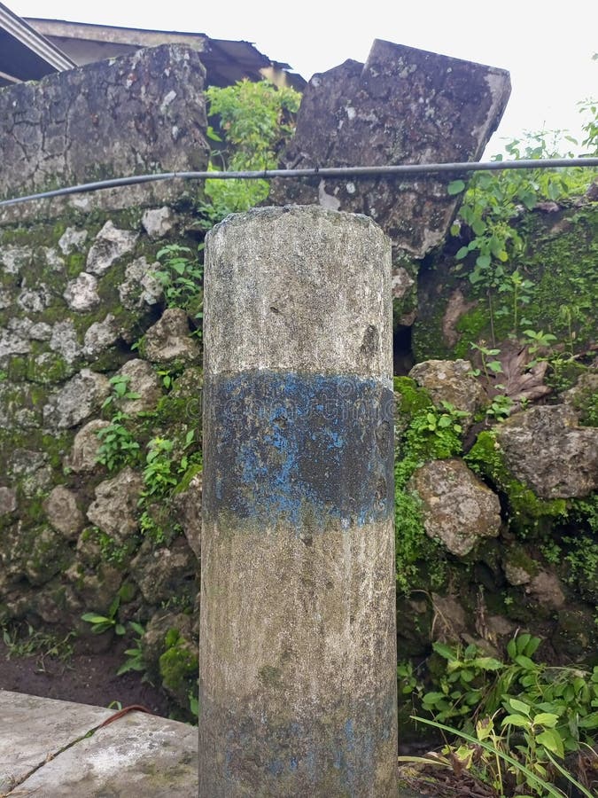 Ancient Roman Milestone with Weathered Texture Stock Image - Image of ...